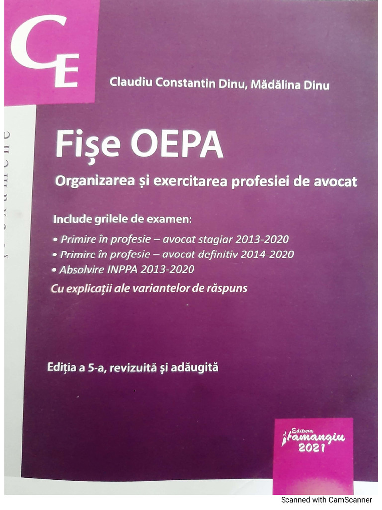 Dinu-Fise OEPA 2010 Ed 5 | PDF
