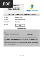 Marking Guide: National Exam Math 2023 | PDF | Discrete Mathematics ...