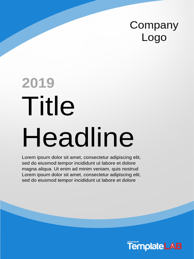 Cover Page Template 6 TemplateLab | PDF