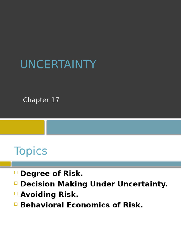 Uncertainity - Microecon II | PDF | Diversification (Finance) | Utility