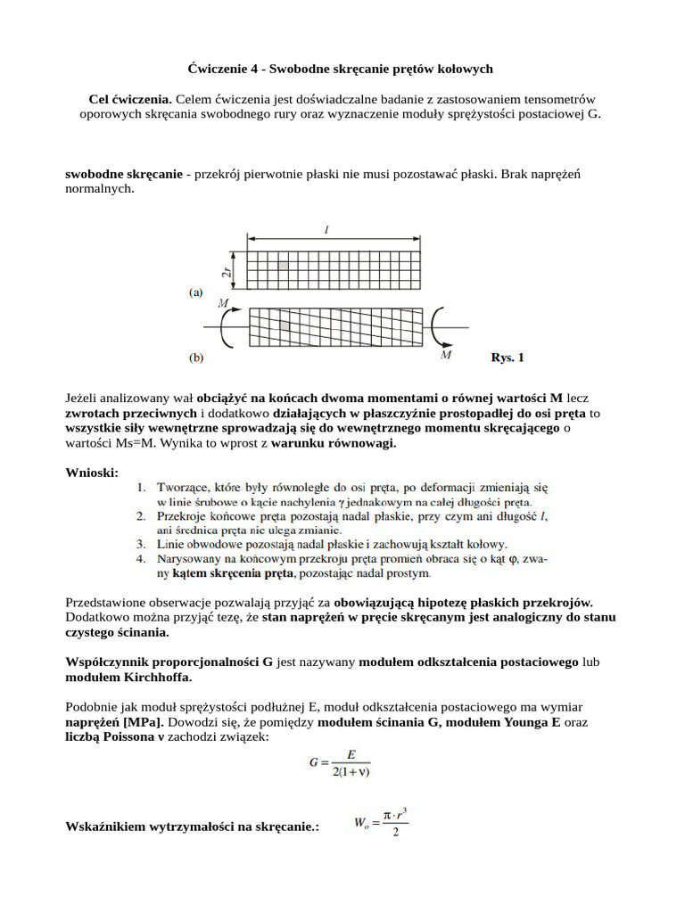 cw4 wejsciowka wytrzymalosc | PDF