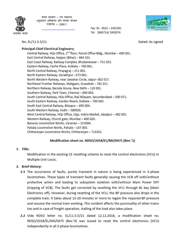 MS 475 - Rev - 1 For MU+VCU Reset | PDF | Switch | Relay