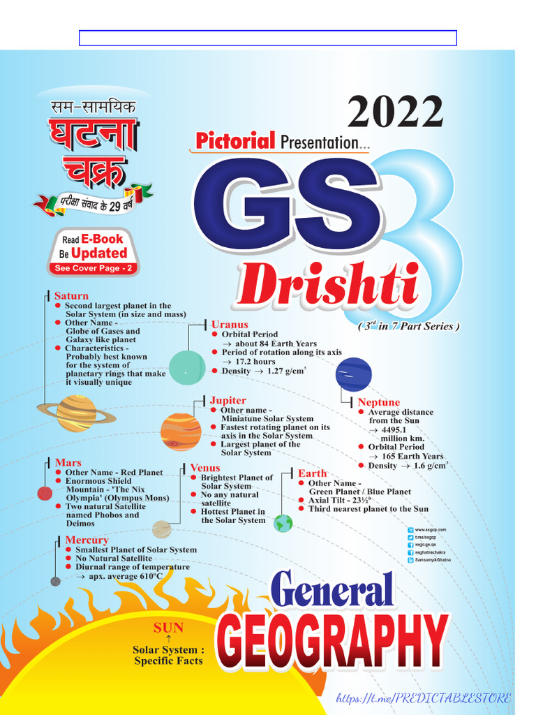 GS Drishti GH Chakra Geography | PDF | Latitude | Equator