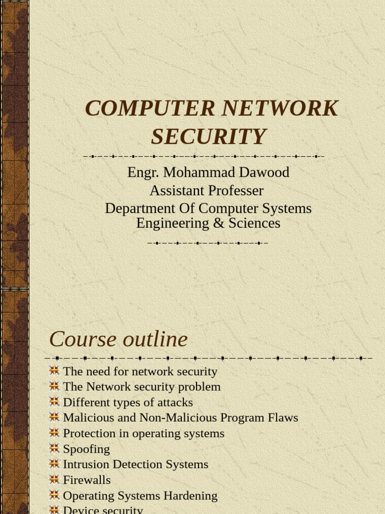 NS and IS (1) | PDF | Security | Computer Security