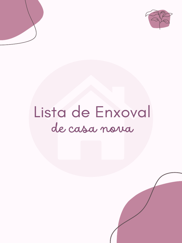 Lista de Enxoval de Casa Nova PDF | PDF | Implementos domésticos | Casa