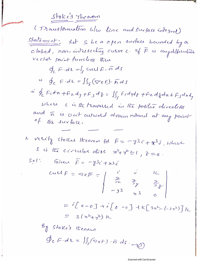 Stokes Theorem Pdf 3168