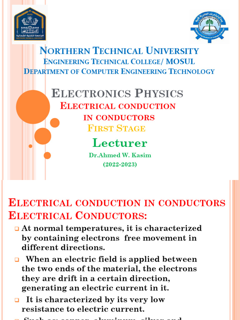 PDF | Electrical Resistivity And Conductivity | Electron