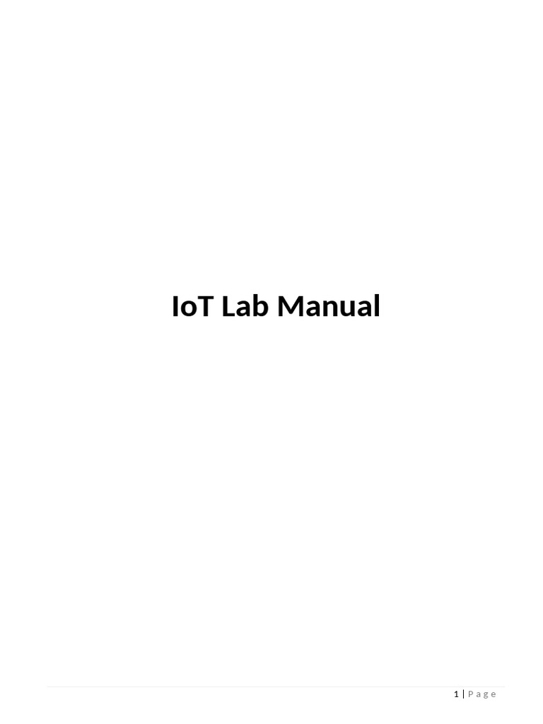 IoT Lab Theory (1) | PDF | Computer Network | Transmission Control Protocol