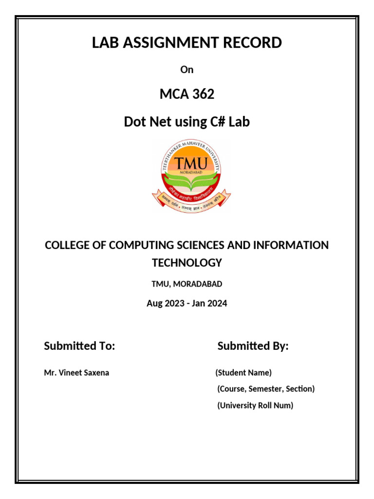 MCA 362 lab assignment | PDF | Prime Number | Numbers