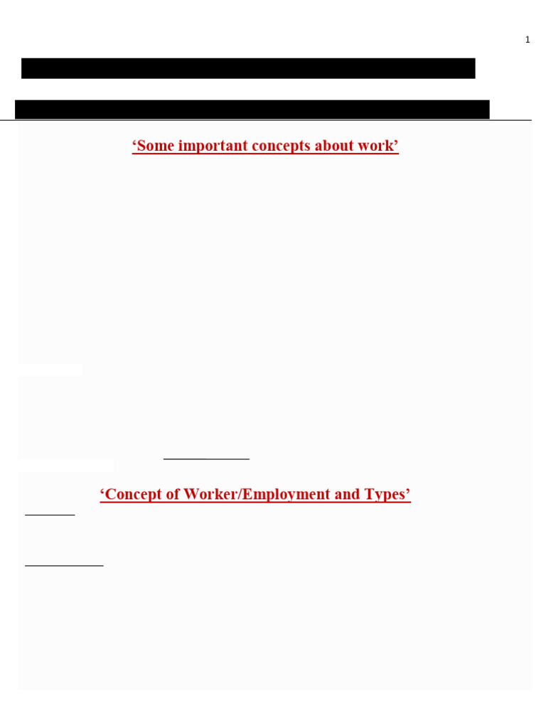 IED Chapter 6 - Employment Ryt 2024 | PDF | Unemployment | Labour Economics