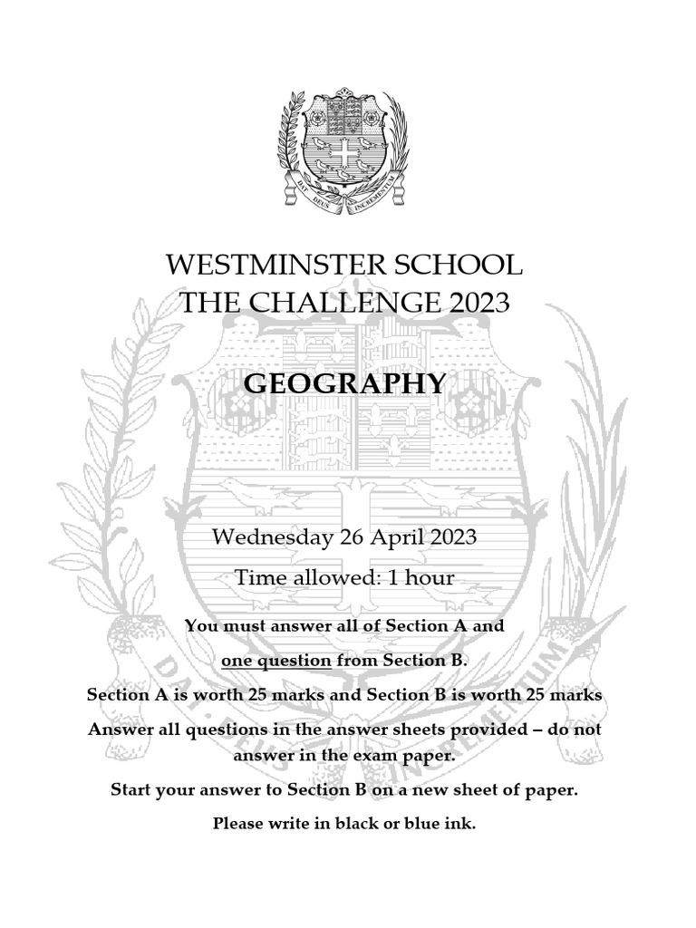 Geography-Challenge-2023 | PDF | Road | Trail