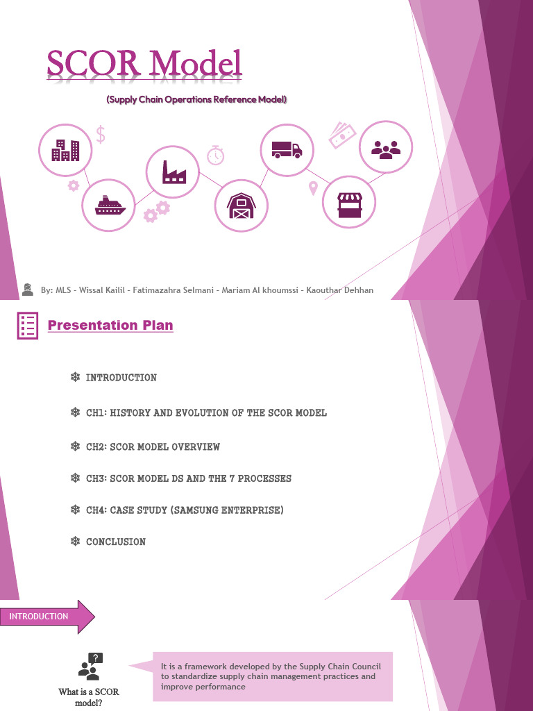 SCOR Model Evolution Latest Developments and Case Study | PDF | Supply ...
