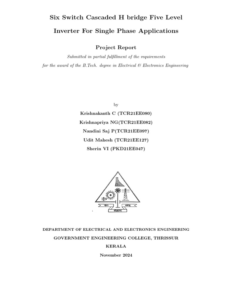 project_report | PDF | Power Inverter | Electronics