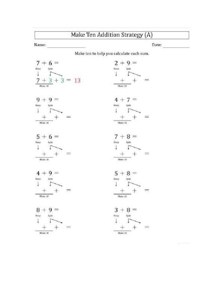 make a ten strategy | PDF