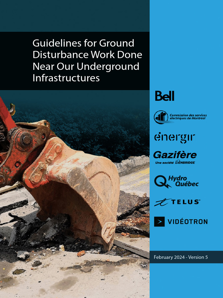 Ground Disturbance Guidelines 2024 | PDF | Deep Foundation | Drilling