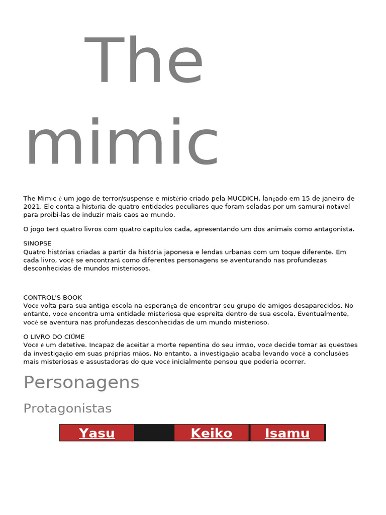 the-mimic | PDF | Labirinto