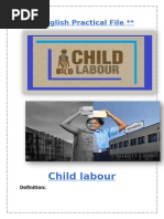 CHILD LABOR English Project | PDF | Child Labour | International Labour ...