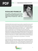 Taller sobre Rosalind Franklin y su legado | PDF | Adn