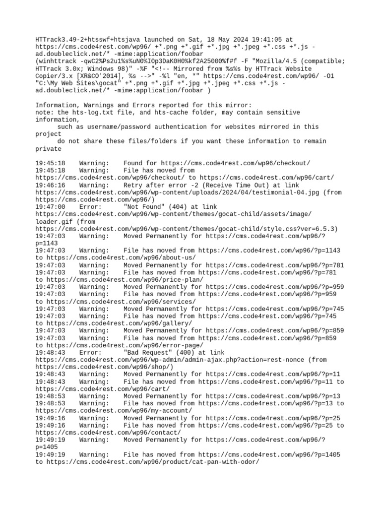 hts-log | PDF | Computer File | Software