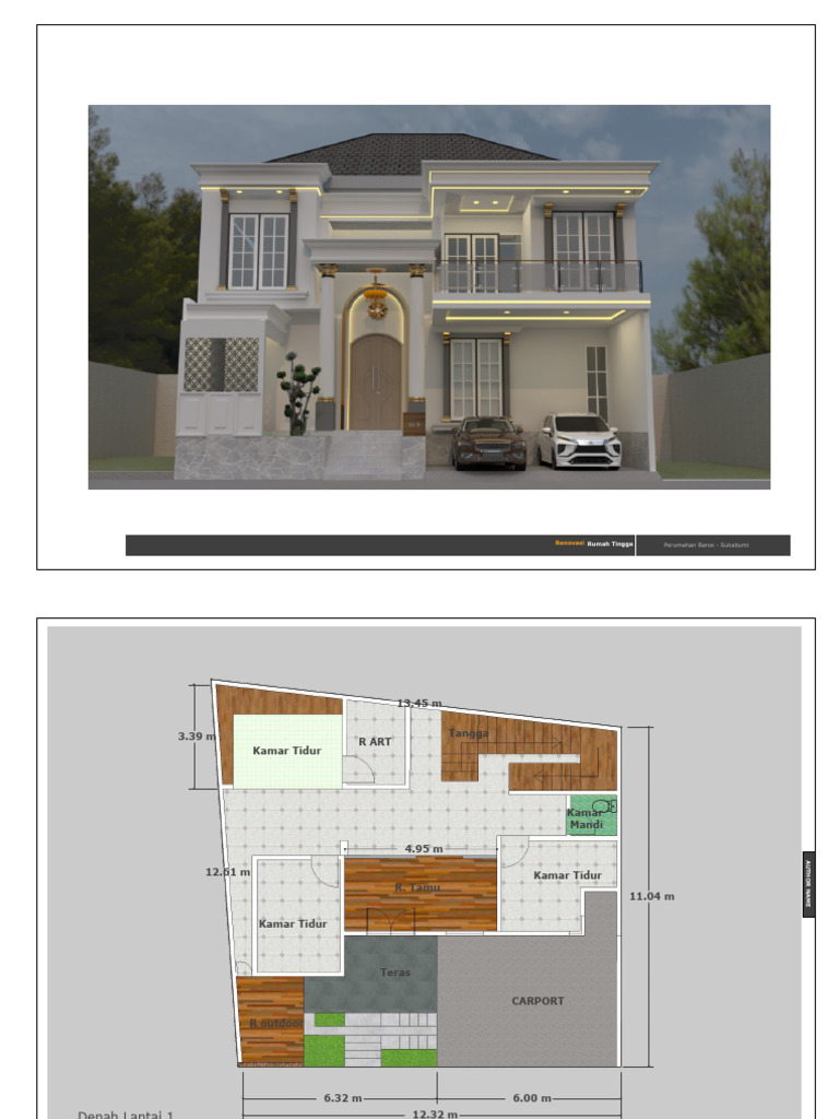 Revisi Layout Rumah Baros | PDF