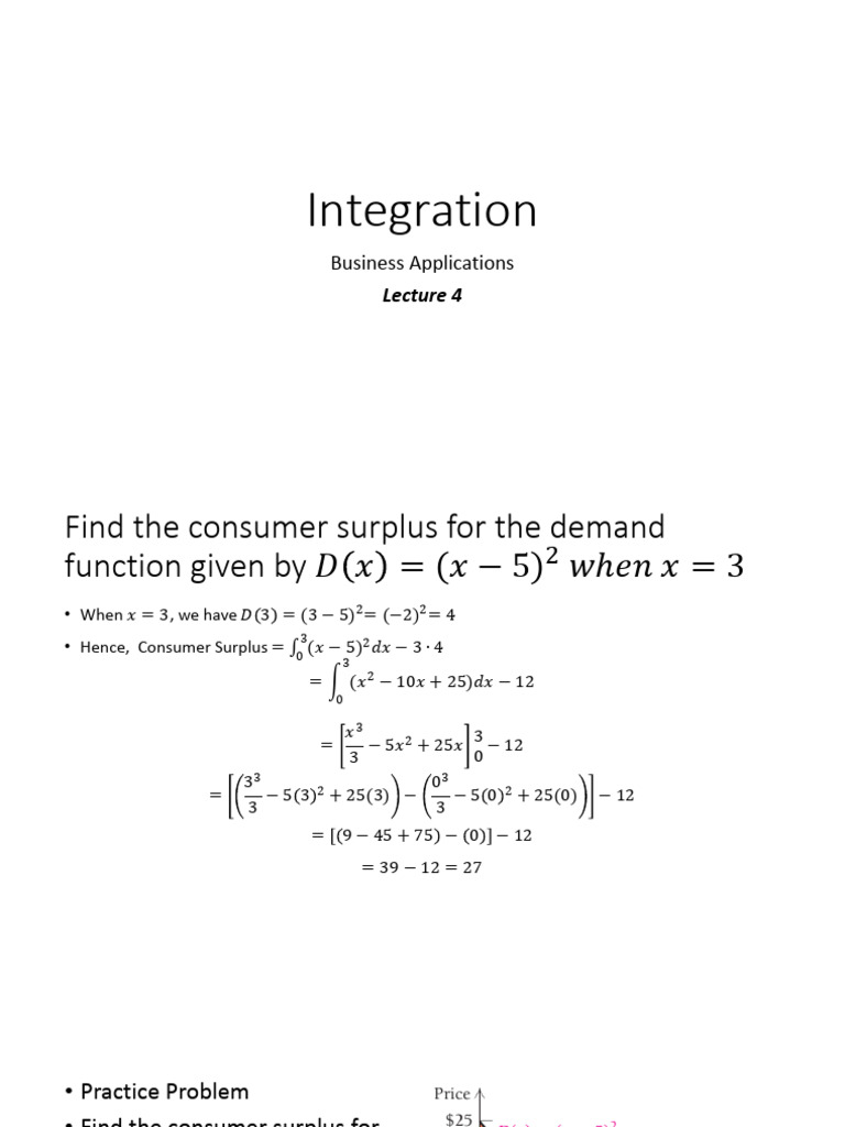Lec 4 Integration | PDF