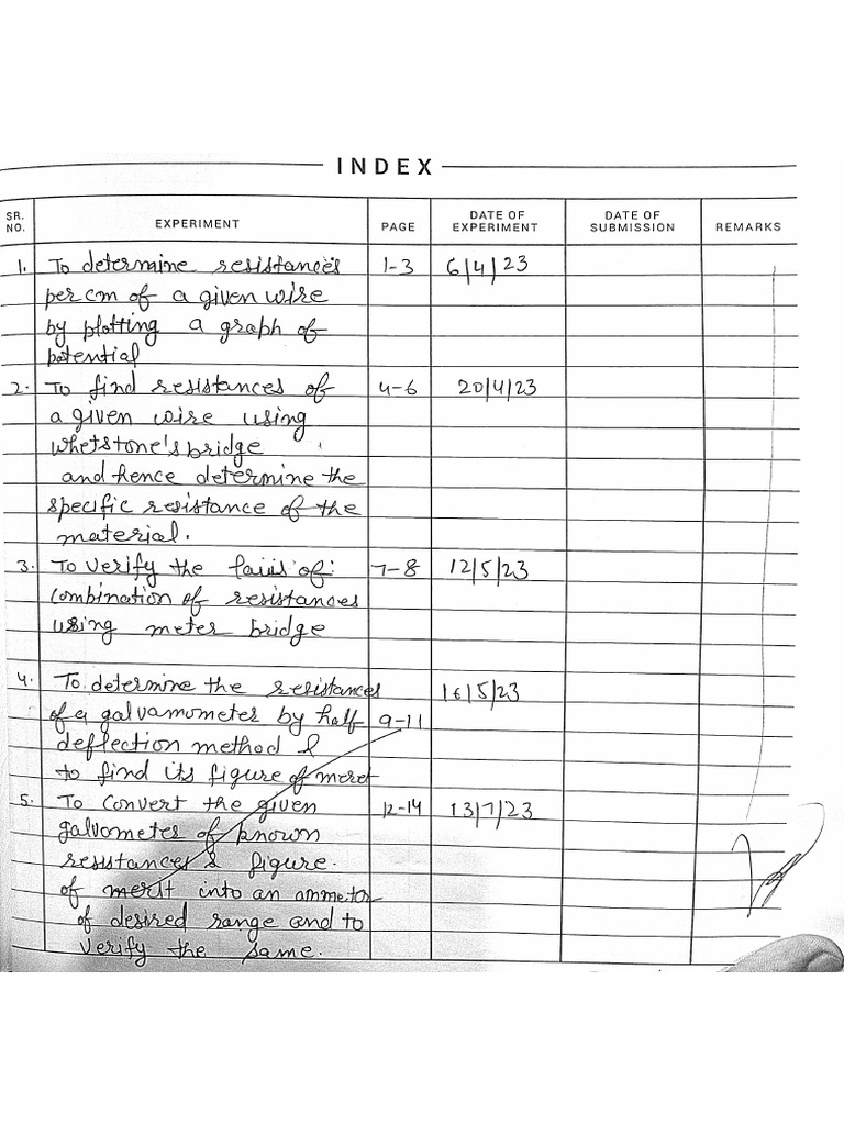 Physics Practical File 2024-25 | PDF