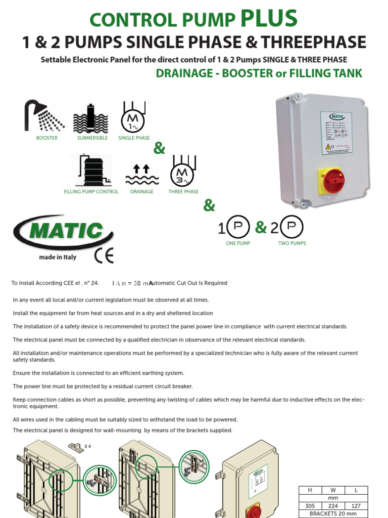 Control Pump Plus Manual | PDF | Power Supply | Relay