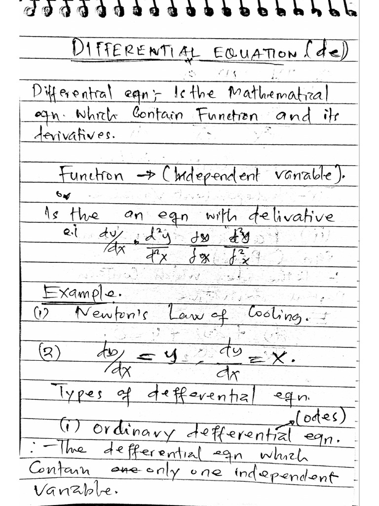 Diff Equation | PDF