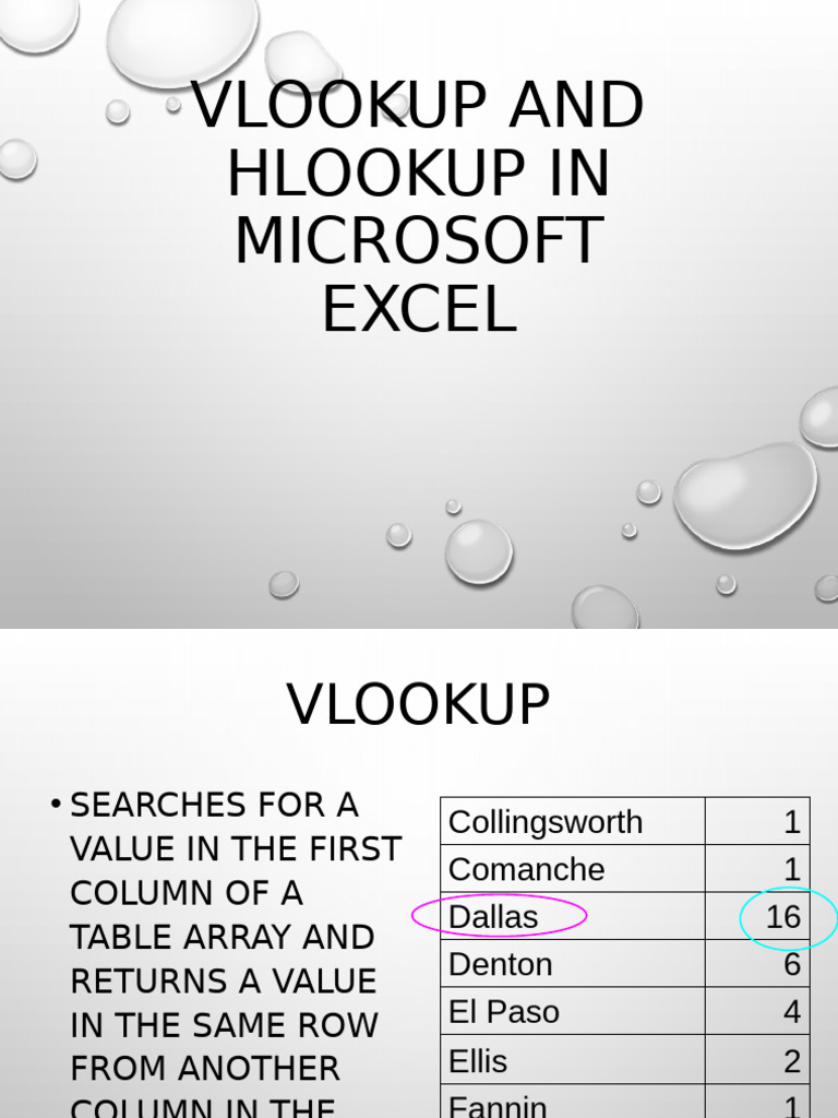 Excel VLOOKUP & HLOOKUP Guide | PDF | Microsoft Excel | Computer Programming