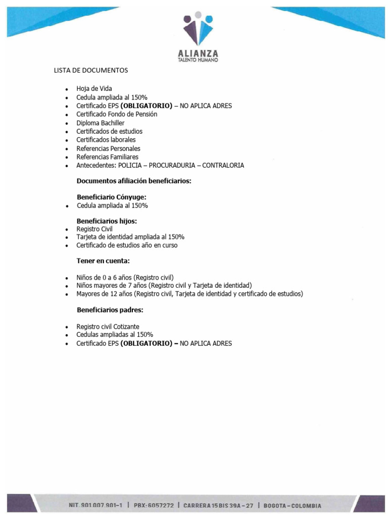 Listado Documentos | PDF