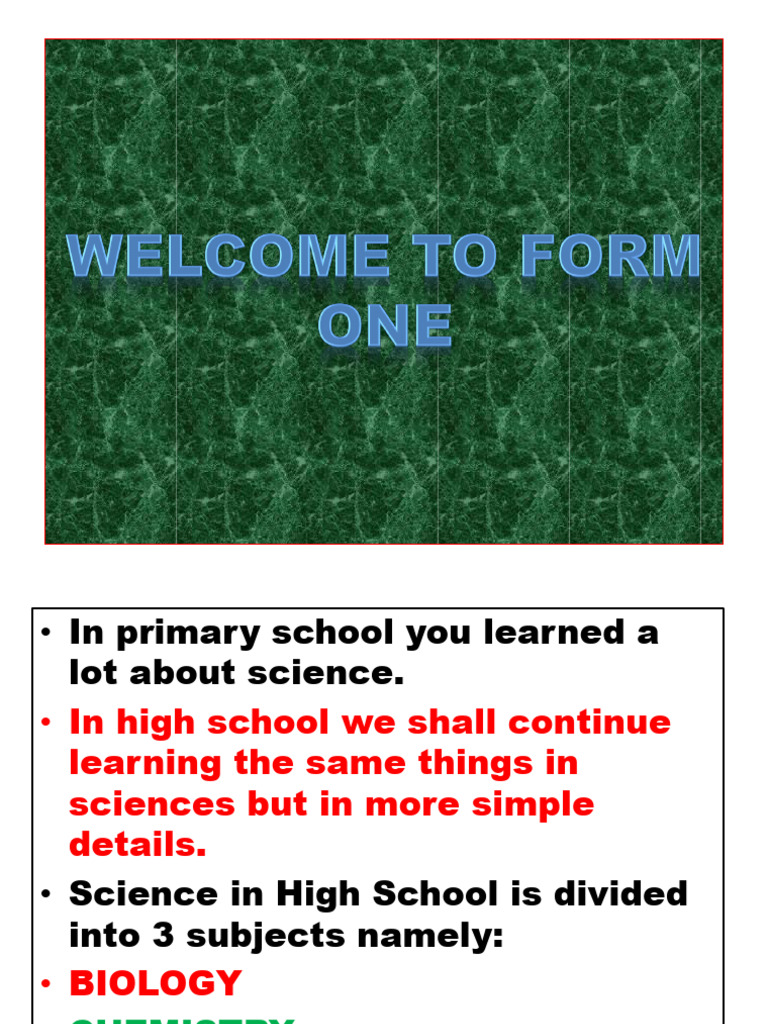 Biology Super Notes Form 1 - Introduction To Biology - Power Point ...