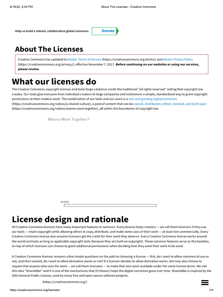 About The Licenses - Creative Commons | PDF | License | Creative Commons