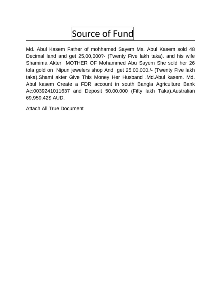 Source of Fund | PDF