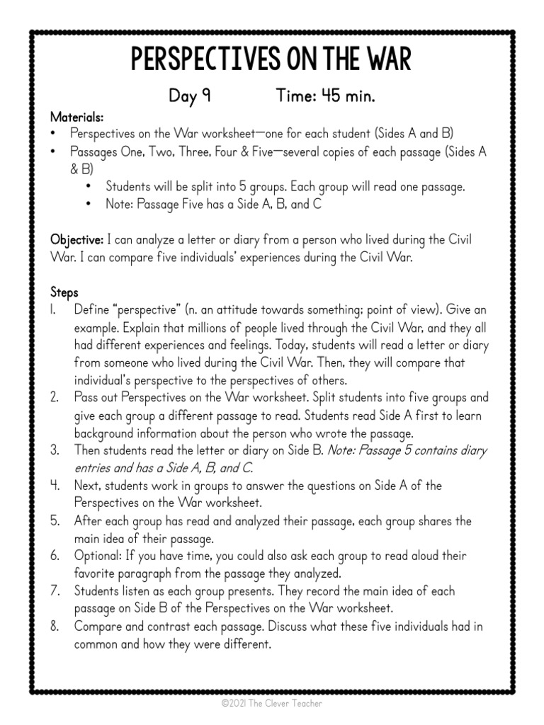 2021 Civil War - Perspectives On The War | PDF | Military | American ...