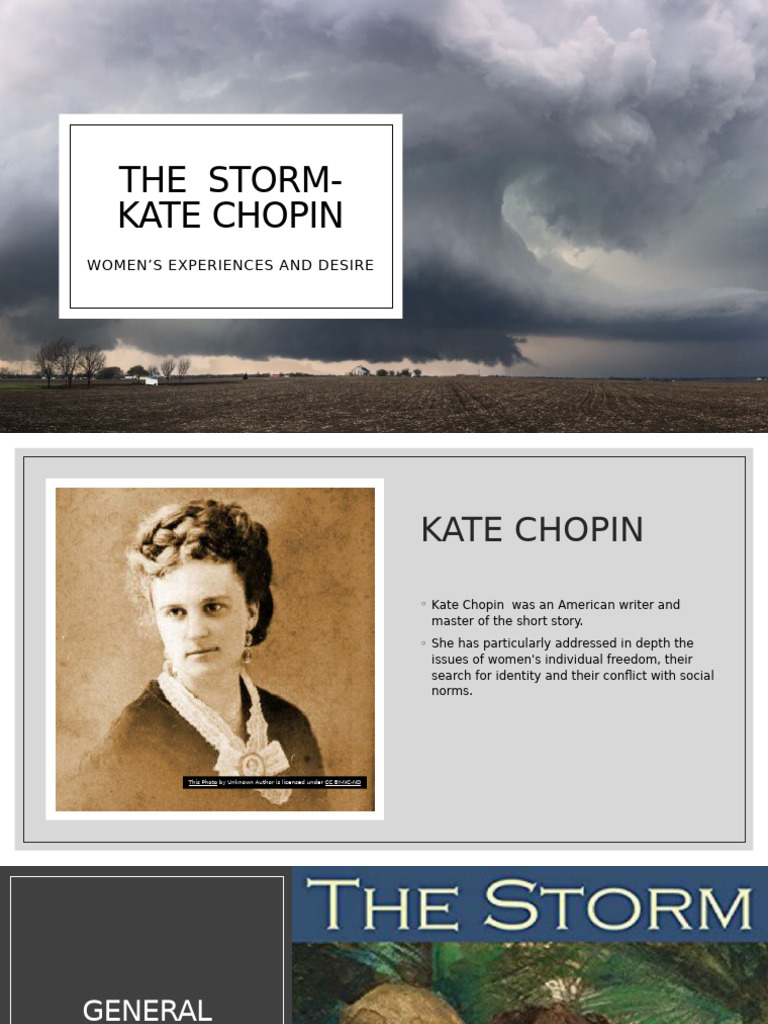 The Storm- Kate Chopin | PDF | Feminism | Gender Studies