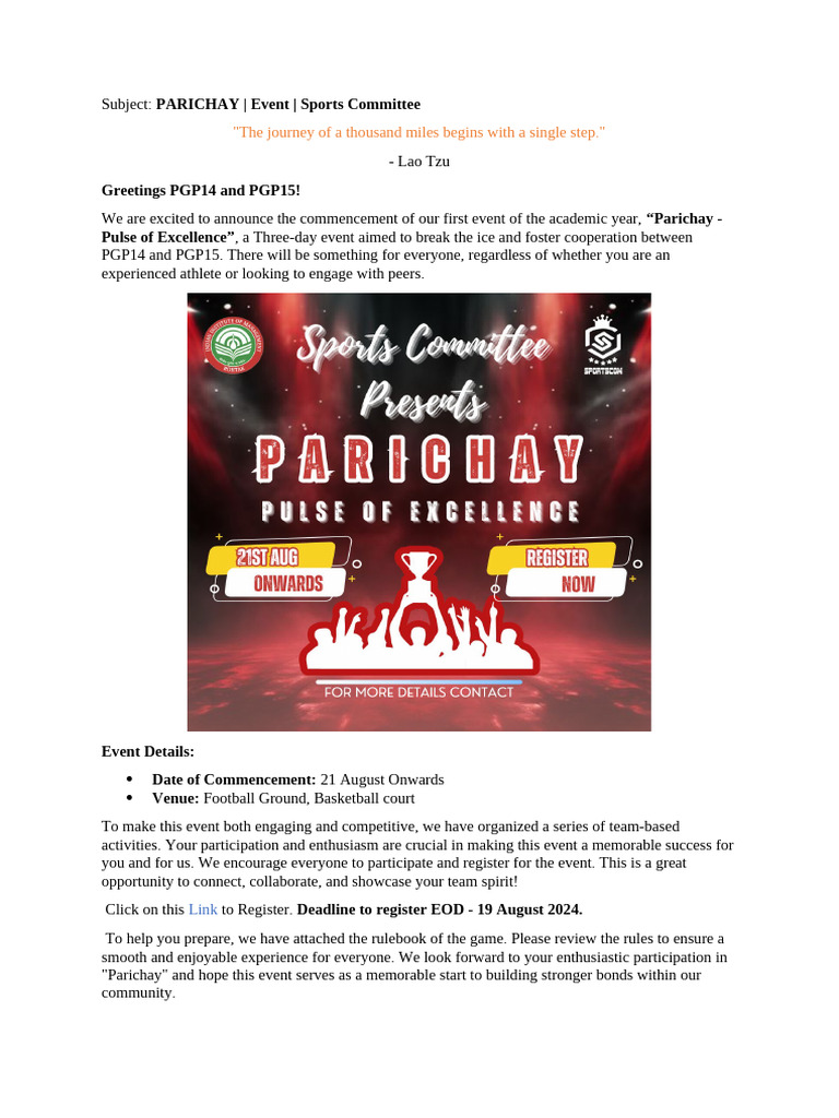 Email Draft | PDF