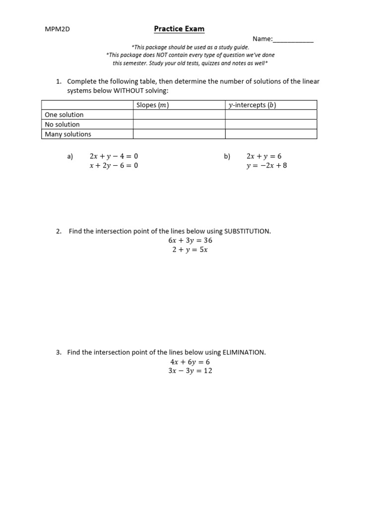 MPM2D Test | PDF | Circle | Quadratic Equation