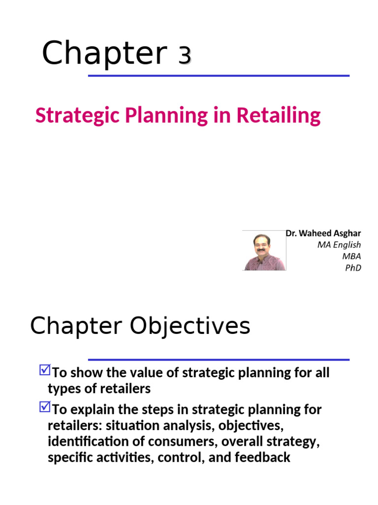 Chapter 3 - Strategic Planning in Retailing | PDF | Retail | Marketing