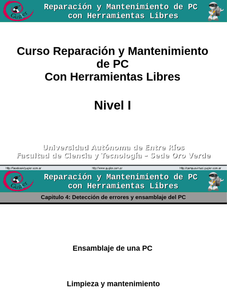 Ensamblaje y Mantenimiento de PC | PDF | Microprocesador | Equipo de ...