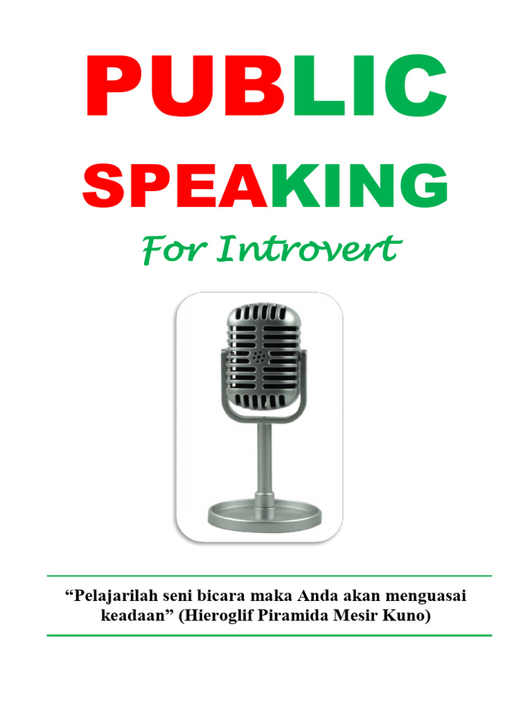 Ebook Public Speaking For Introvert | PDF