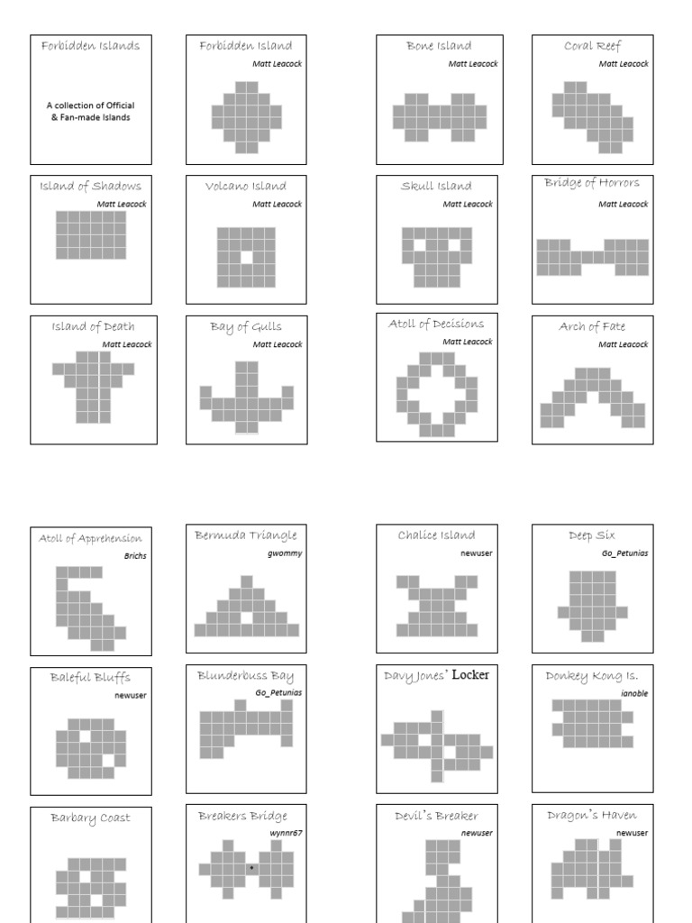 Forbidden Islands Inksaver | PDF | Coastal Geography | Coastal And ...