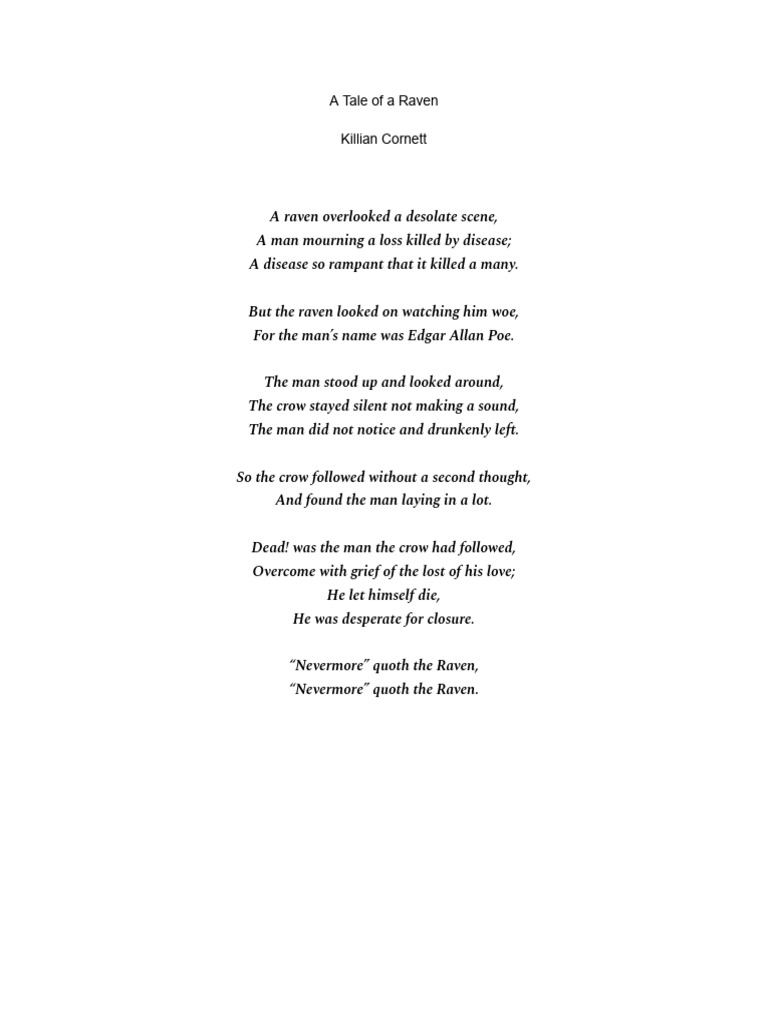 Raven's Lament: Poe's Final Moments | PDF