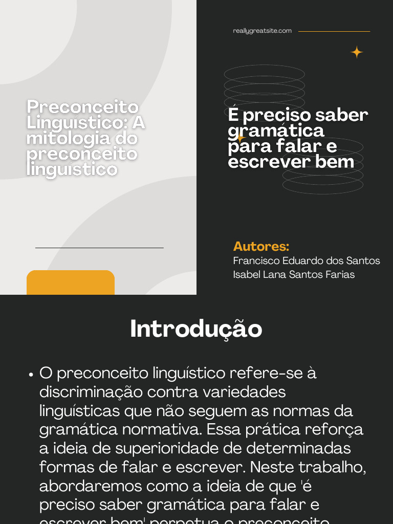 Preconceito_Linguistico_Seminario | PDF