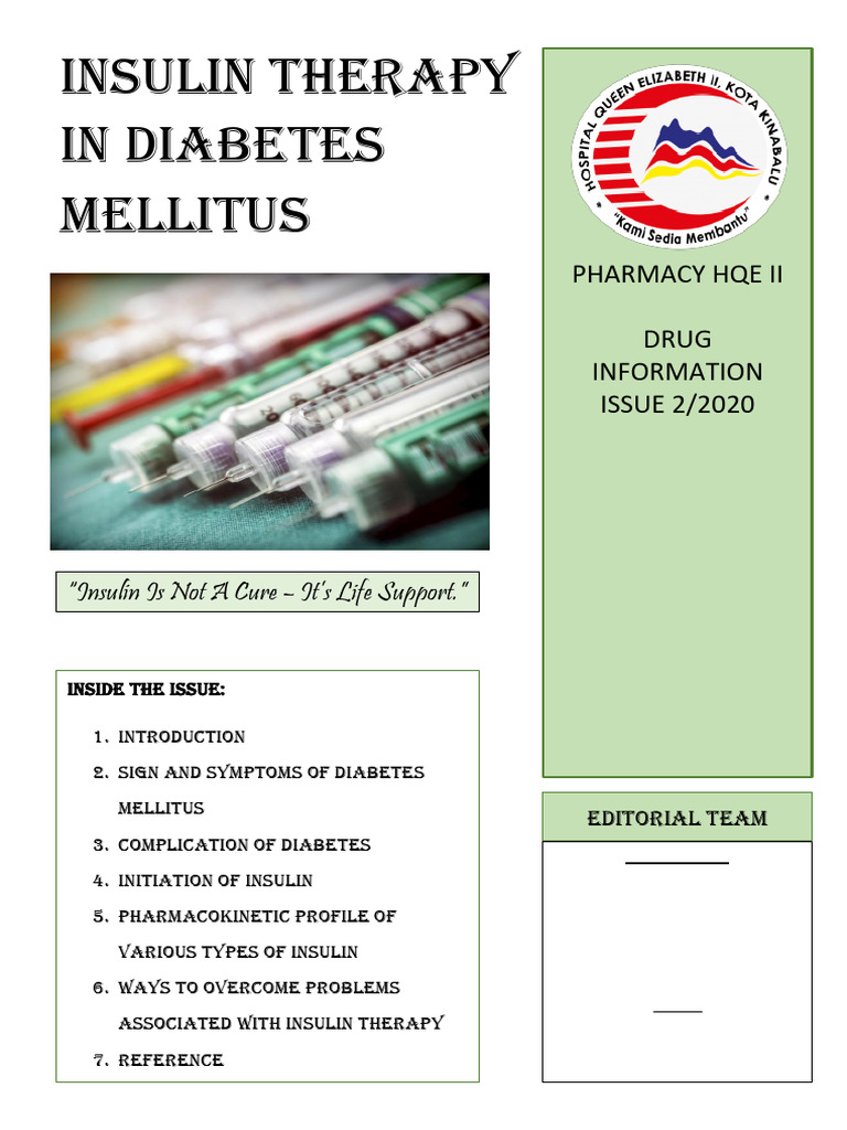 Pharmacy Drug Information Leaflet Issue 2 2020 | PDF | Hypoglycemia ...