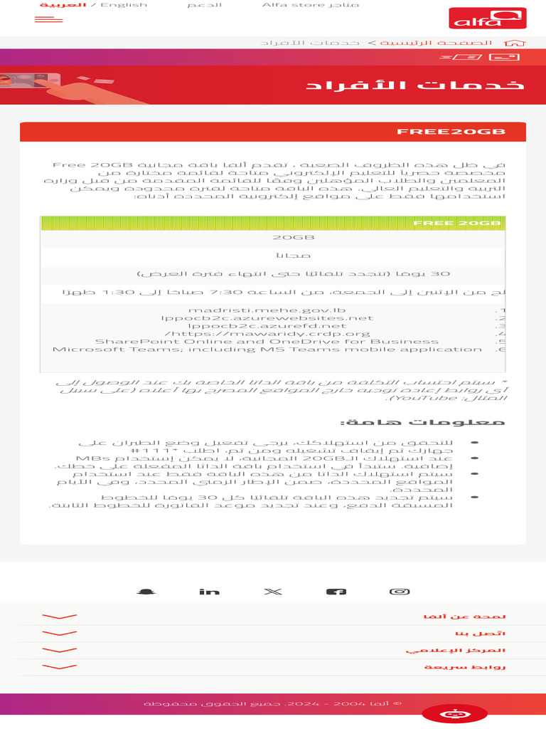 Alfa Lebanon's First Mobile Network | PDF