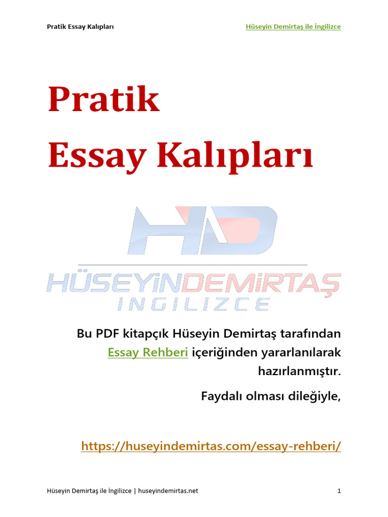 Pratik Essay Kalıpları | PDF