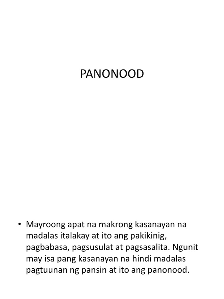 PANONOOD | PDF