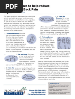 Williams Flexion Exercises Guide | PDF | Low Back Pain | Back Pain