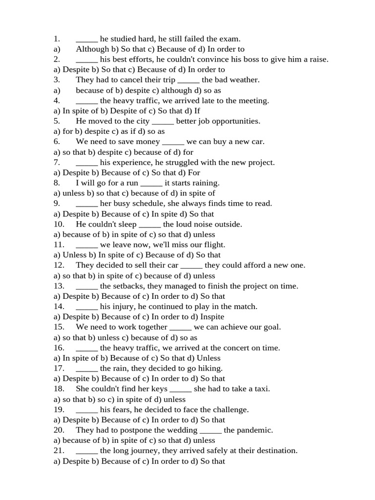 Conjunctions 1 - St | PDF