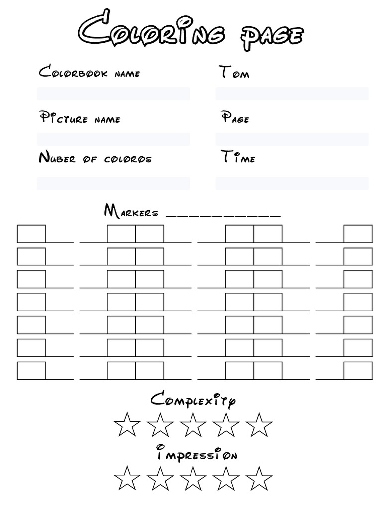 Coloring Page ENG A5 | PDF